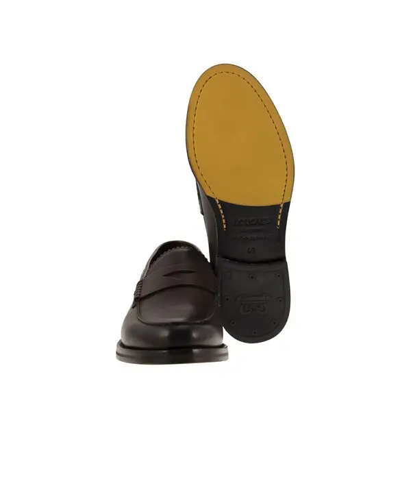 DOUCAL'S Penny Slip-on Loafers - Black