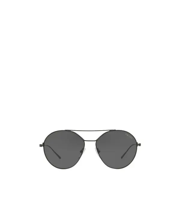 Prada Logo Aviator Sunglasses - Gray