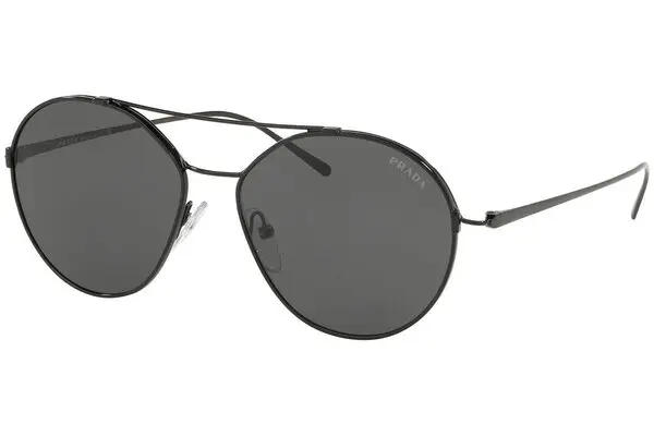 Prada Logo Aviator Sunglasses - Gray