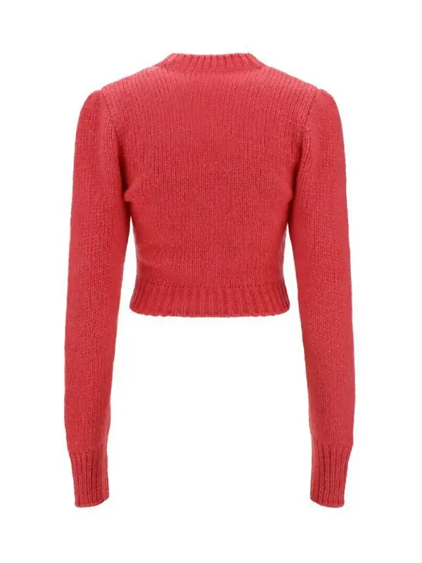 Alessandra Rich Ribbon-embroidered Knit Cardigan