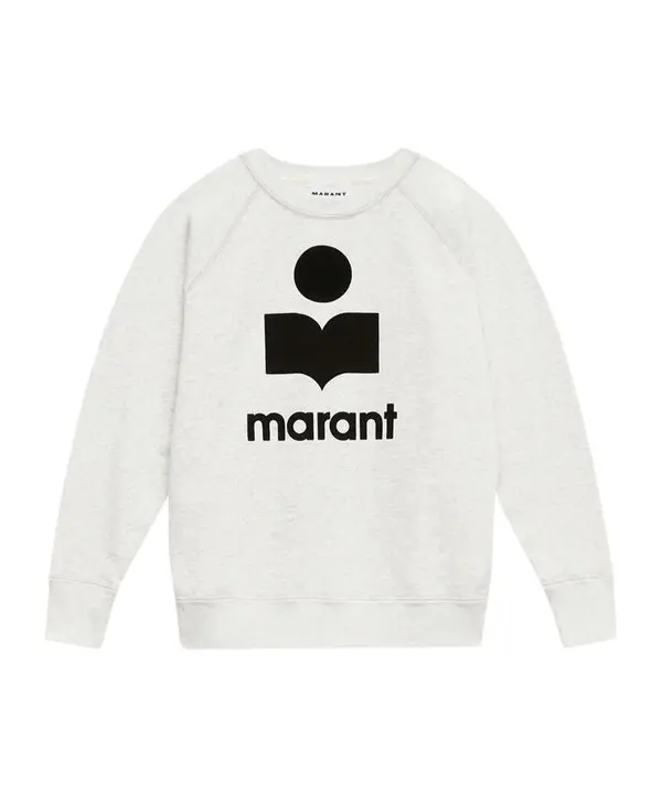 Isabel Marant Étoile Logo-embellished Long-sleeve Sweatshirt - White