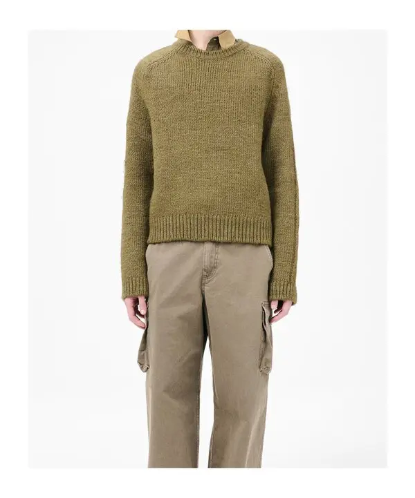 Our Legacy Roundneck Jumper - Flush Green Rustic Wool Silk