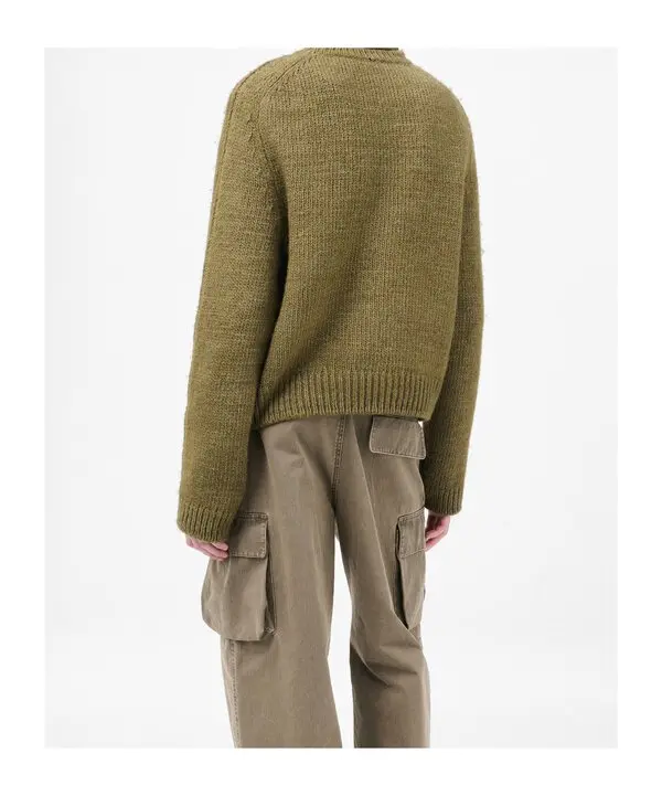 Our Legacy Roundneck Jumper - Flush Green Rustic Wool Silk