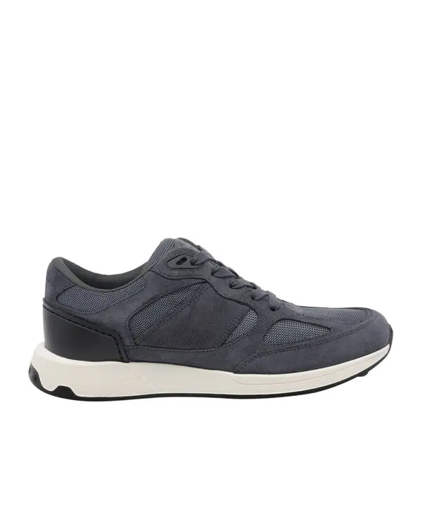 TOD'S Mesh Panelled Lace-up Sneakers - Black