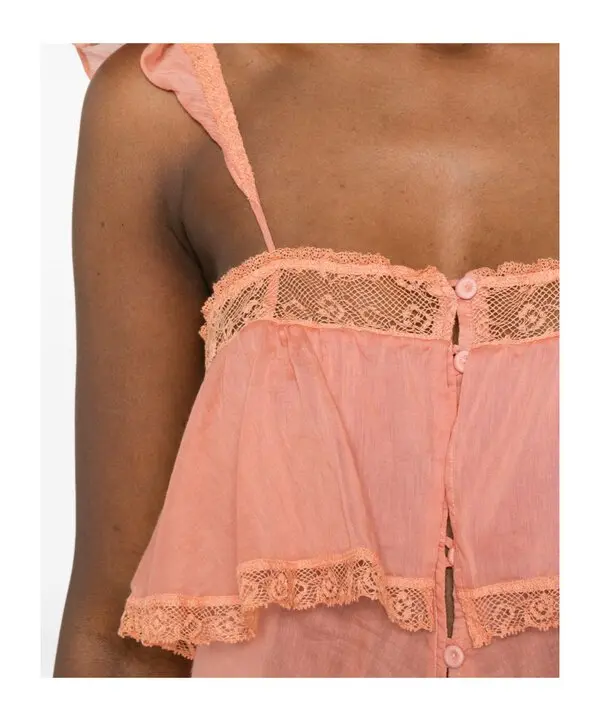 FORTE_FORTE Ruffled Detail Blouse - Pink