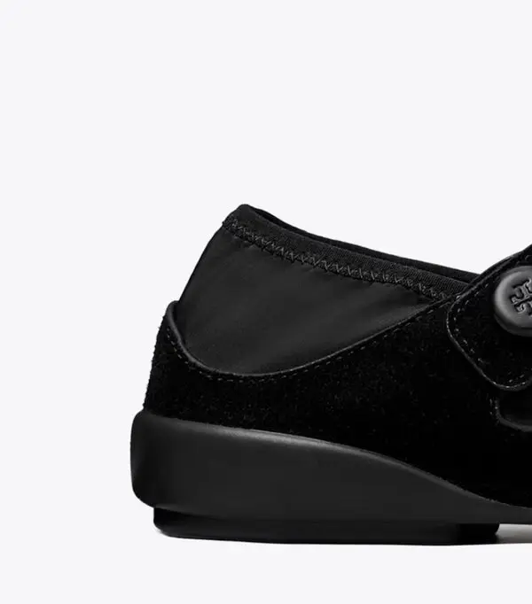 Tory Burch Romy Ballet Flats With Sport Strap - Black