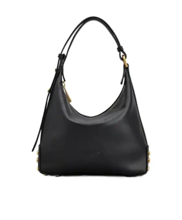 TOD'S Mini Studded Shoulder Bag - Black
