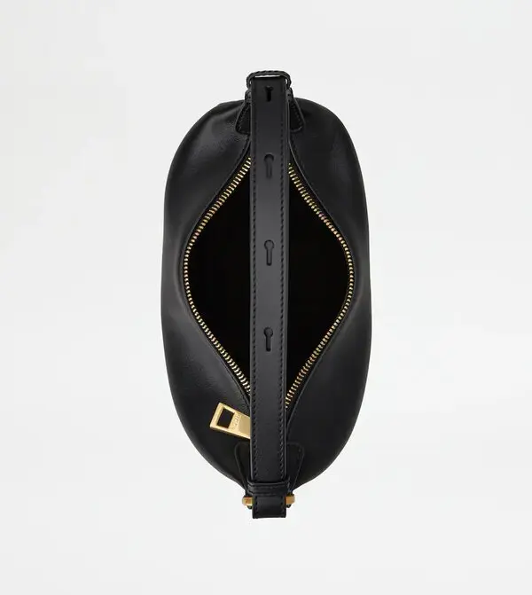 TOD'S Mini Studded Shoulder Bag - Black