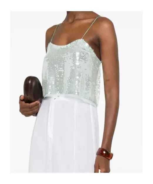 FORTE_FORTE Sequin Embellished Blouse - White