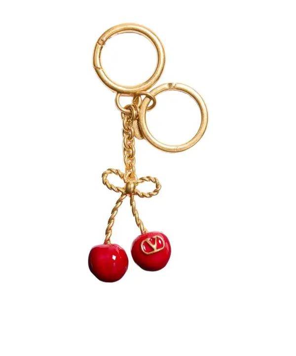 Valentino Garavani Chez Vlogo Signature Bag Charm - Nude