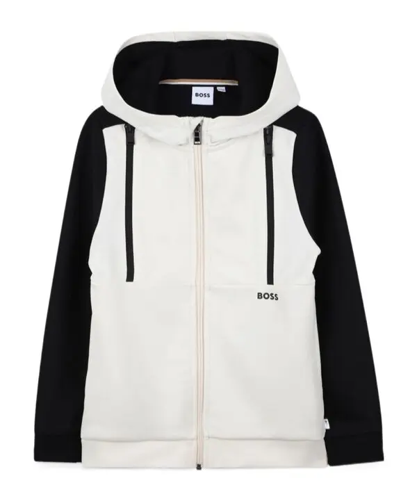 Hugo Boss Long-sleeved Sweatshirt And Shorts Two-pack - White