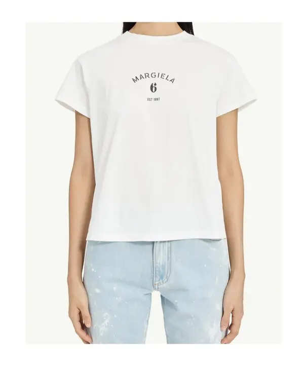 MAISON MARGIELA Short Sleeve Crewneck T-shirt With Logo
