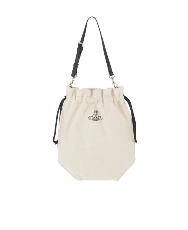 VIVIENNE WESTWOOD Drawstring Handbag - White