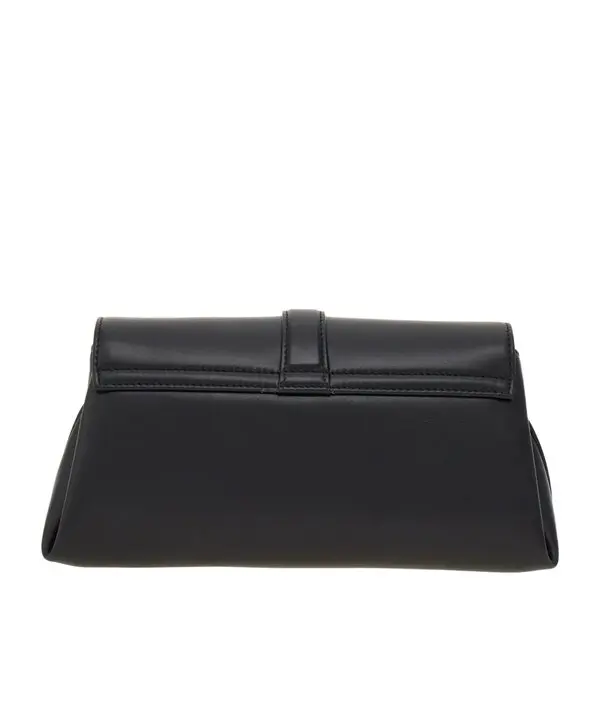 FERRAGAMO Gancini Front Flap Crossbody Bag - Black