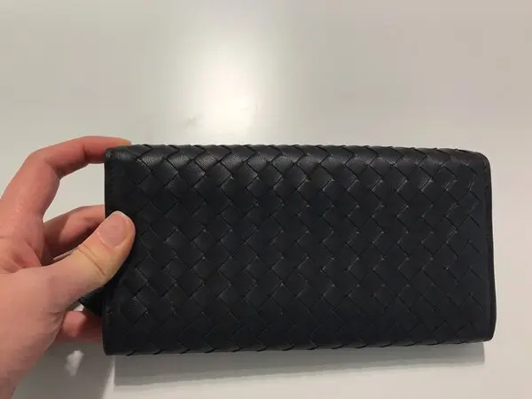Bottega Veneta Knit A Flip Purse - Black