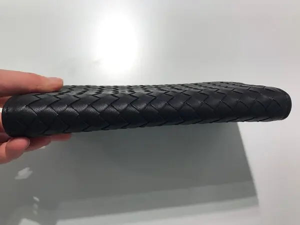 Bottega Veneta Knit A Flip Purse - Black