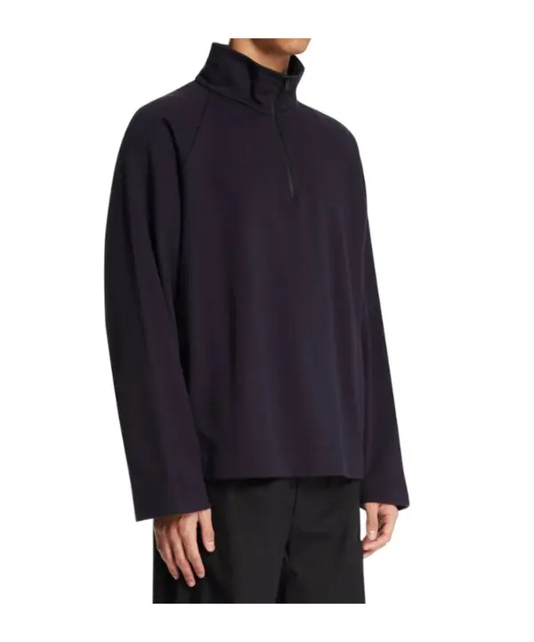 THE ROW Long Sleeve Zip-up Blended Top