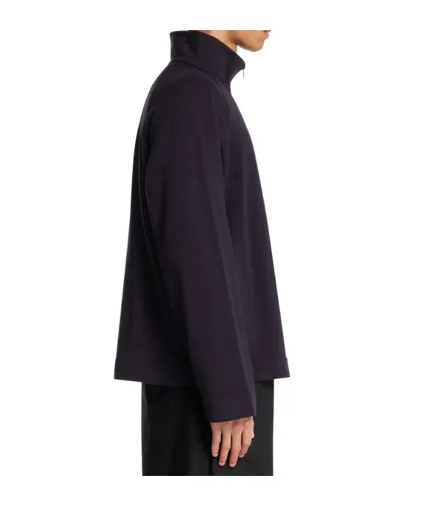 THE ROW Long Sleeve Zip-up Blended Top