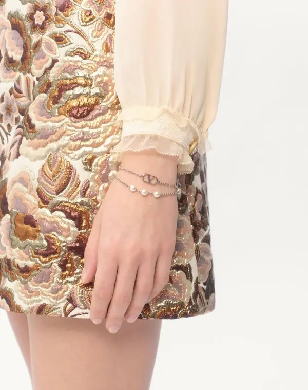 Valentino Garavani Vlogo Signature Embellished Bracelet