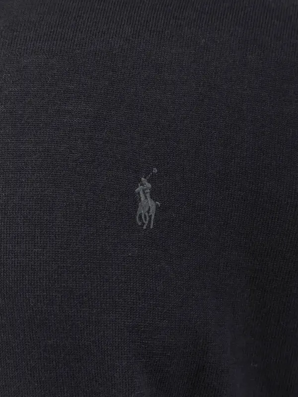 Polo Ralph Lauren Crewneck Jumper With Embroidered Logo - Black