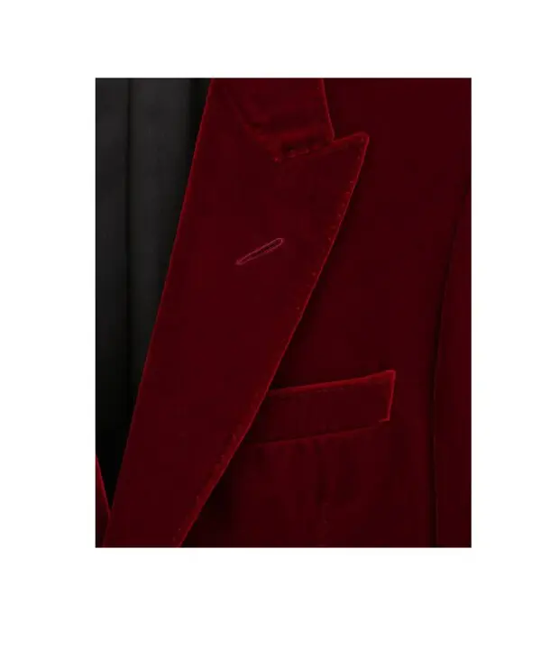 Saint Laurent Velvet Single-breasted Jacket - Brown