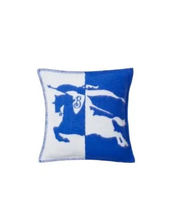 Burberry Two-toned Jacquard Cushion - Blue