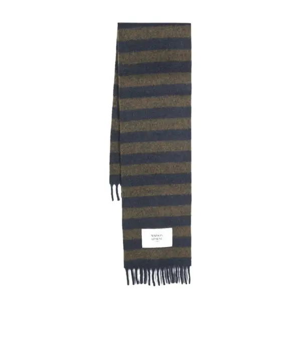Maison Kitsuné Logo Scarf - Black