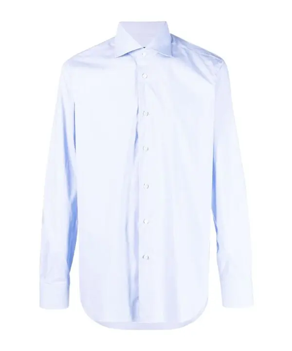 BARBA NAPOLI Button-up Stretch-cotton Shirt