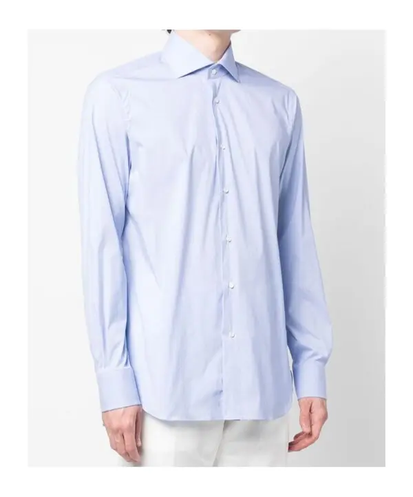 BARBA NAPOLI Button-up Stretch-cotton Shirt