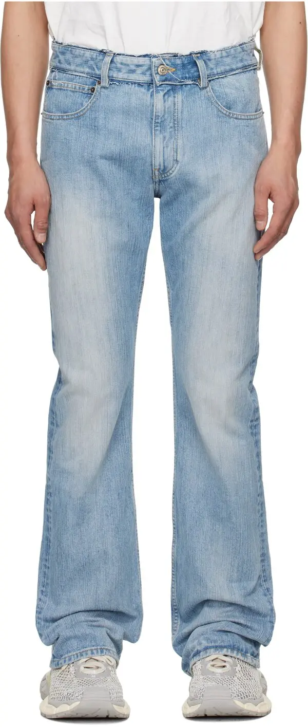 Balenciaga Low-rise Faded Jeans