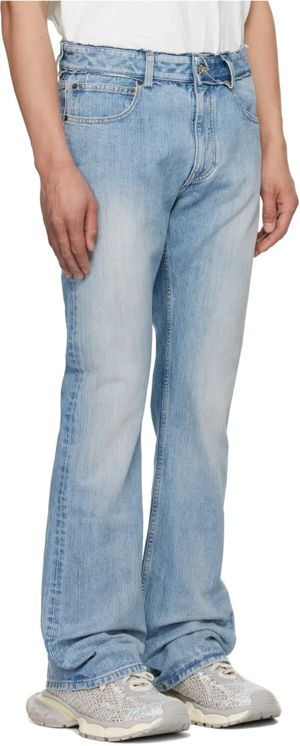 Balenciaga Low-rise Faded Jeans