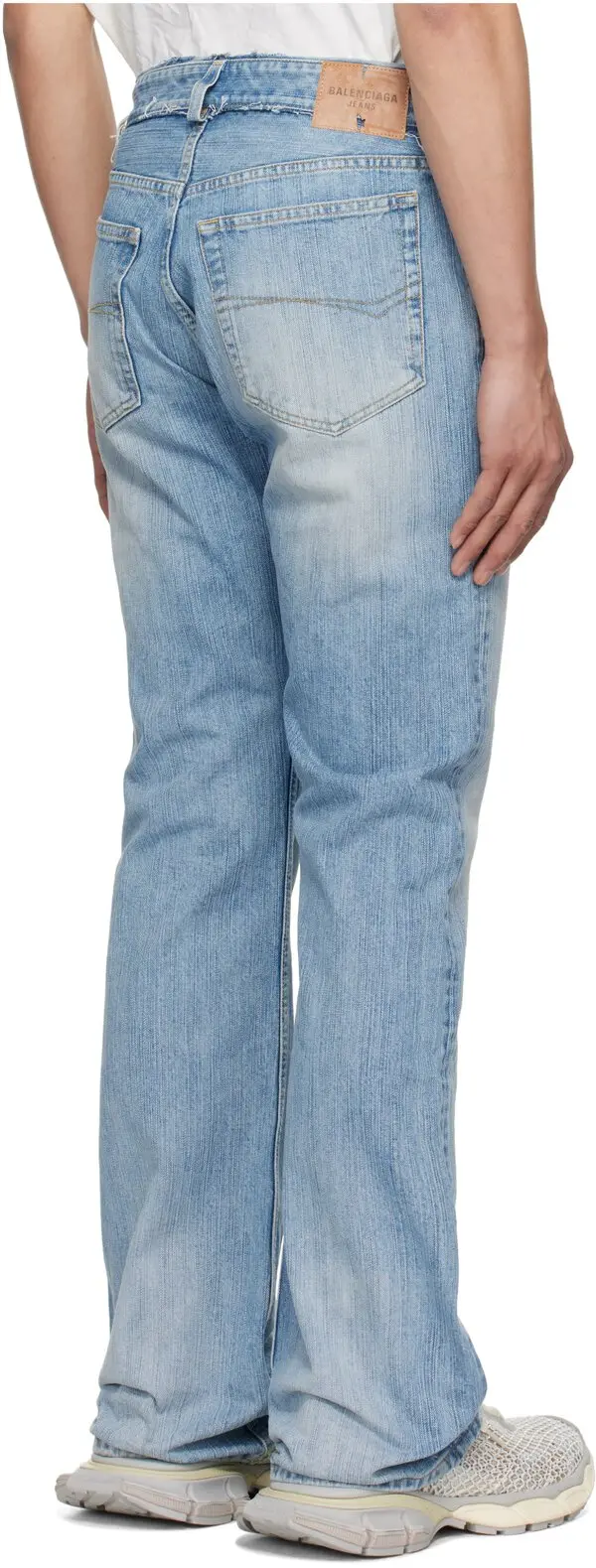 Balenciaga Low-rise Faded Jeans