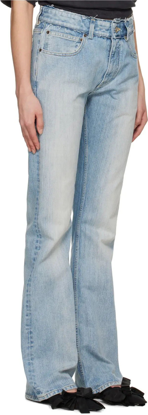 Balenciaga Low-rise Faded Jeans