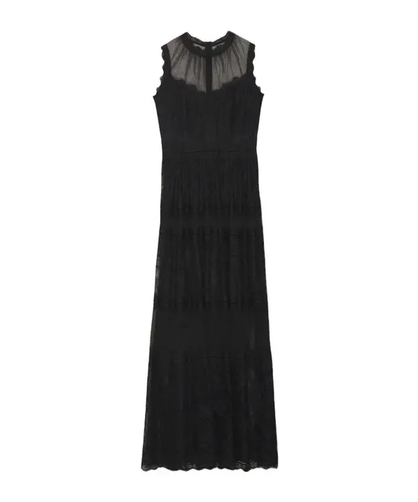 ERMANNO FIRENZE Sleeveless Lace Detail Dress
