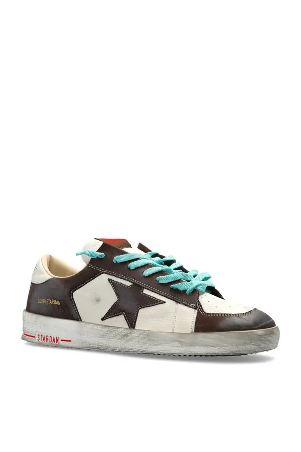 GOLDEN GOOSE Star Detail Leather Sneakers - Black