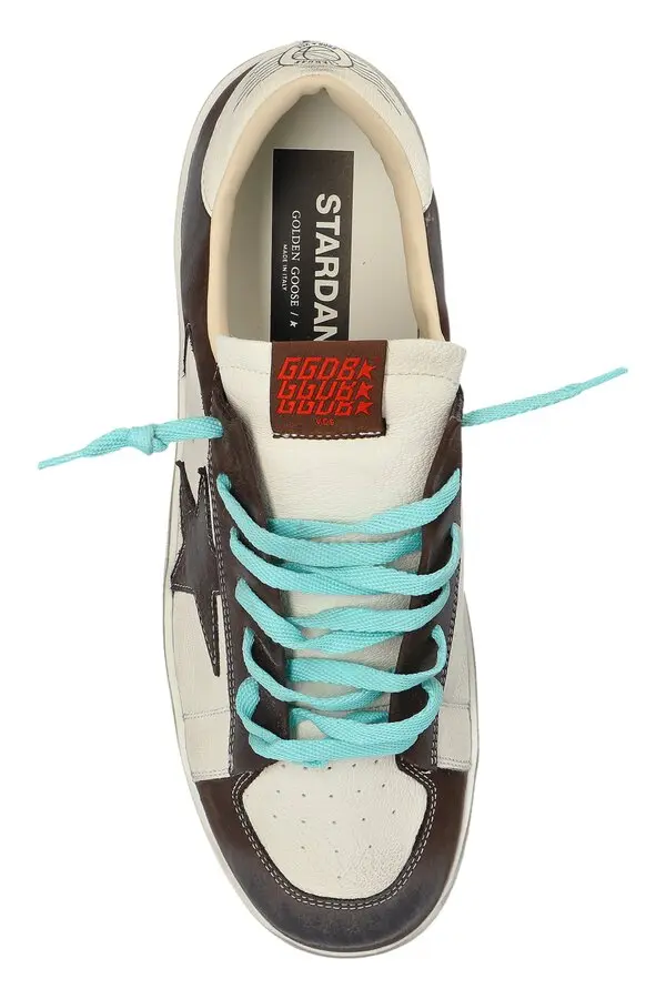 GOLDEN GOOSE Star Detail Leather Sneakers - Black