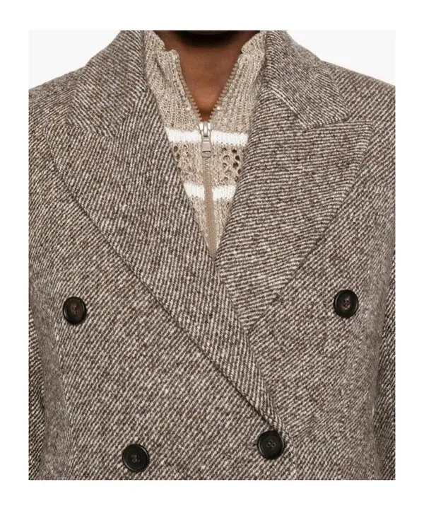 Brunello Cucinelli Double-breasted Blazer - Brown