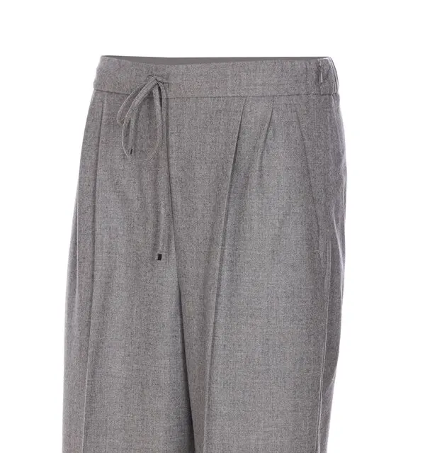 Max Mara Gitti Drawstring Trousers - Gray