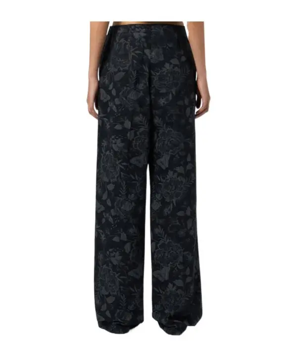 Blumarine Laser-print Wide-leg Trousers