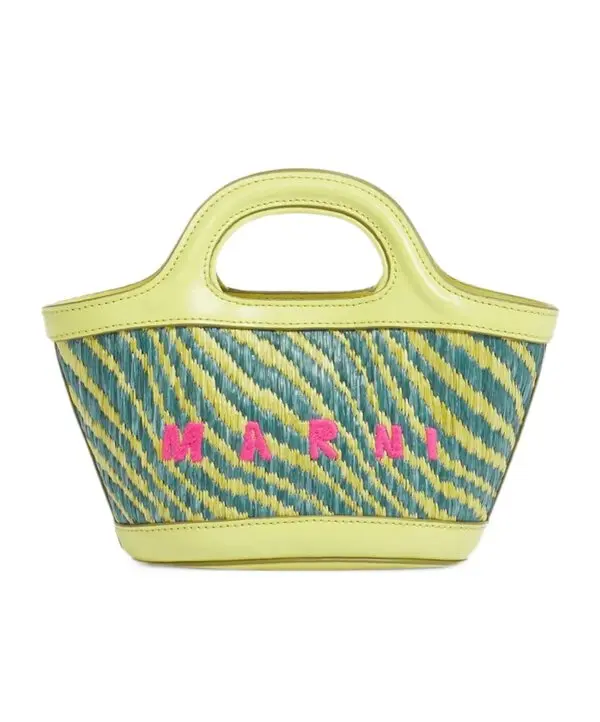 Marni Tropicalia Top Handle Micro Bag - Garden Green