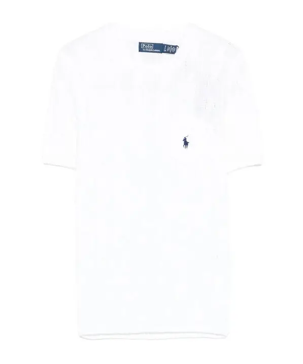 Polo Ralph Lauren Short Sleeve Crewneck Jumper - White
