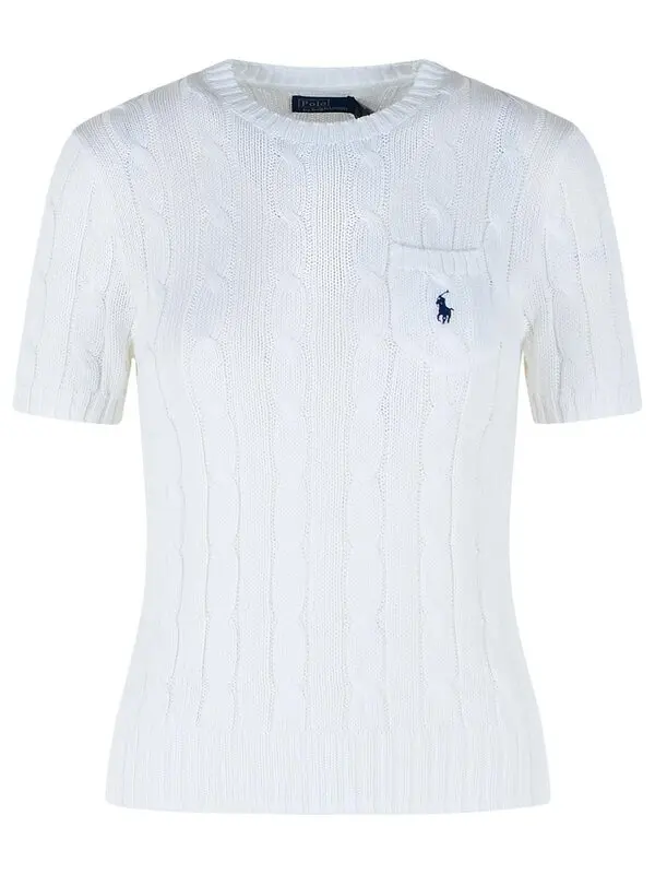 Polo Ralph Lauren Short Sleeve Crewneck Jumper - White