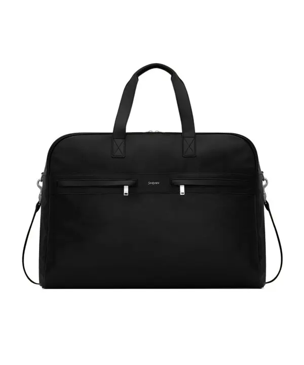 Saint Laurent Camp Maxi Duffle Bag In Smooth Leather - Black