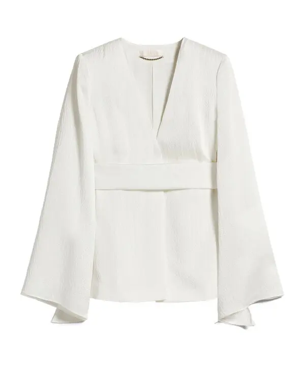 Max Mara Long-sleeved Kimono Jacket - White