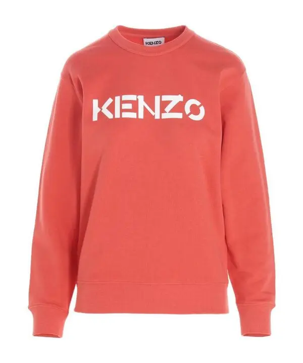 Kenzo Logo Print Sweatshirt - Orange