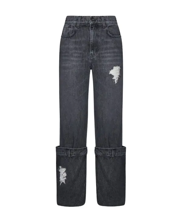 J.W.ANDERSON Jw Anderson Logo Patch Distressed Jeans