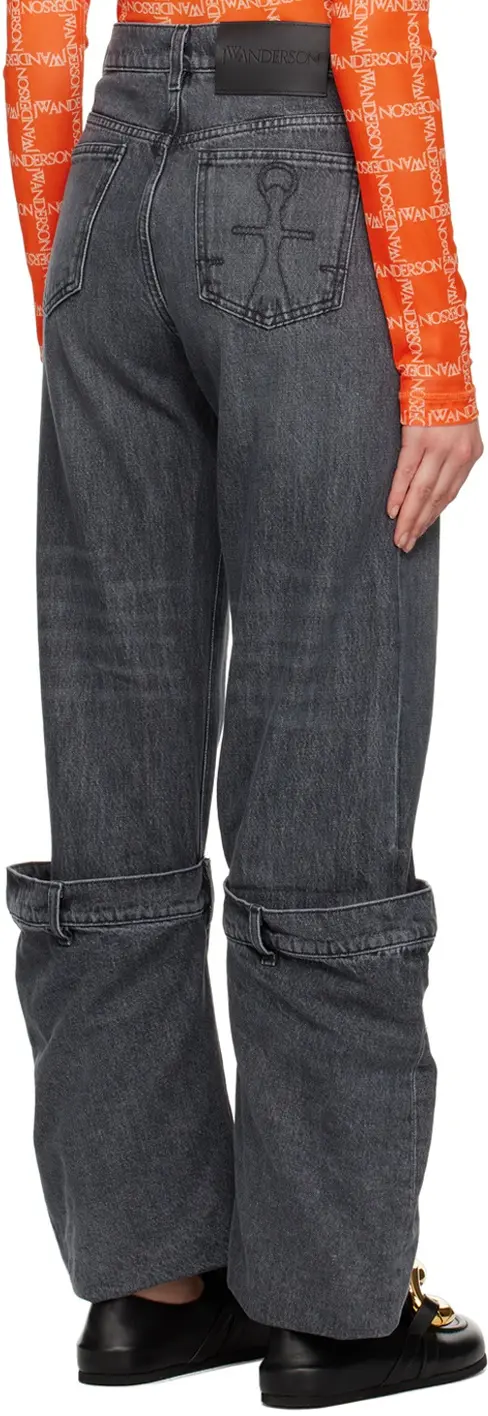 J.W.ANDERSON Jw Anderson Logo Patch Distressed Jeans