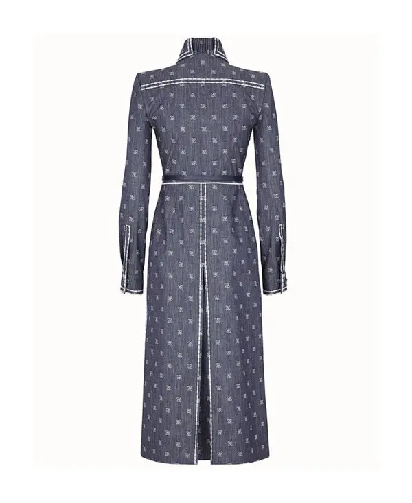 Fendi Karligraphy Motif Shirt Dress