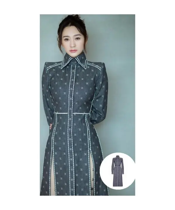 Fendi Karligraphy Motif Shirt Dress