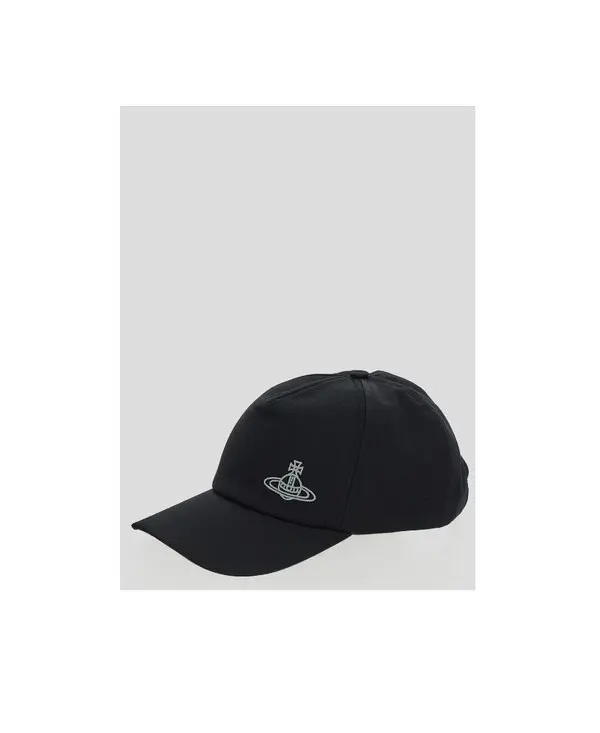 VIVIENNE WESTWOOD Logo Embroidered Cotton Cap